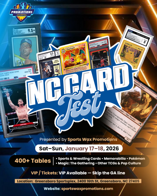 NC Card Fest 2026 Presented by Sports Wax Promotions | Treasure