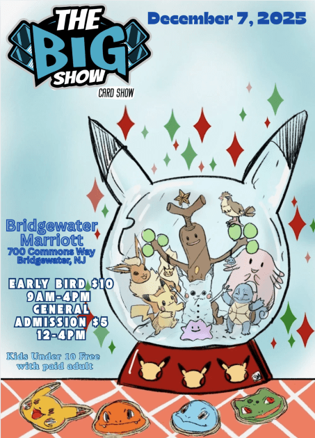 The Big Show Card show- Sunday December 7, 2025 | Treasure