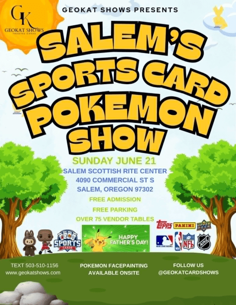 Salem's Trading Card Showcase Sports Card & Pokemon Show Tickets | Treasure